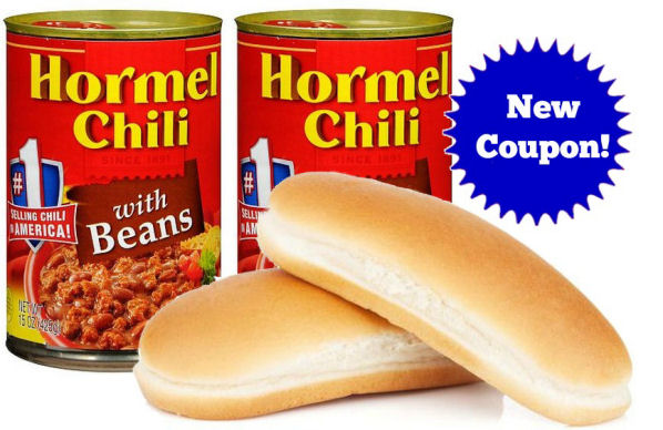 New Hormel Chili & Hot Dog Buns Coupon!