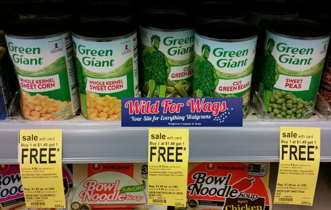 Double Dip on Green Giant Canned Vegetables 50¢ Each!